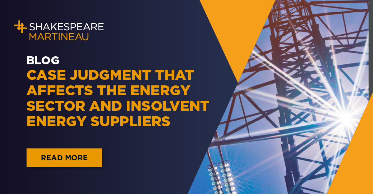 Court judgment clarifies treatment of claims in failed energy supply ...