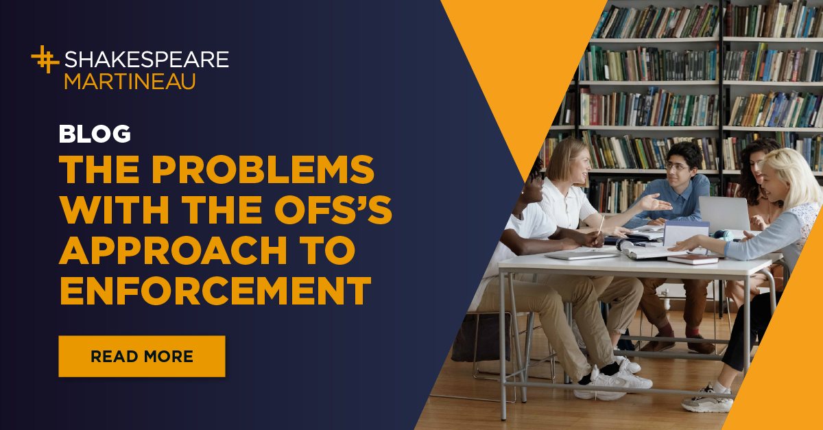 The problems with the OfS’s approach to enforcement