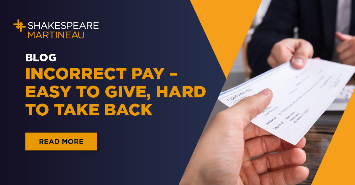 Incorrect pay – easy to give, hard to take back | Incorrect Pay from ...
