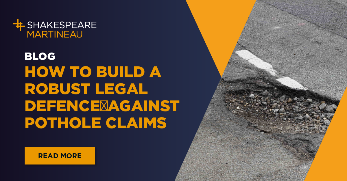 How to build a robust legal defence against pothole claims