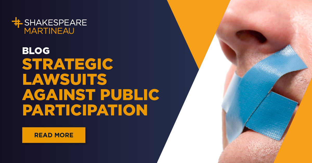 Strategic lawsuits against public participation