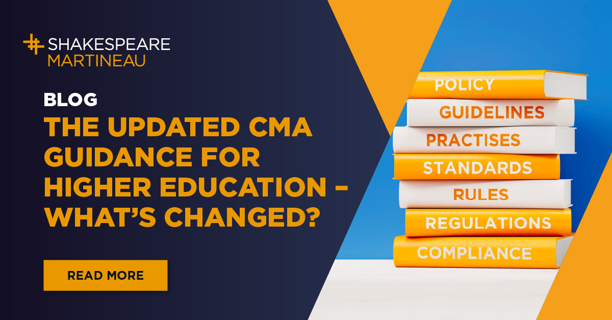 The updated CMA guidance for higher education – what’s changed?